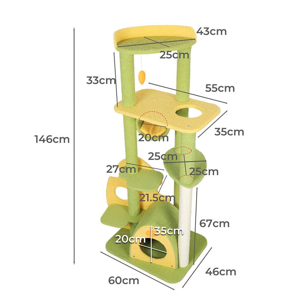 Avocado Cat Multi-Level Condo Scratching Post | House Of Pets Delight ...