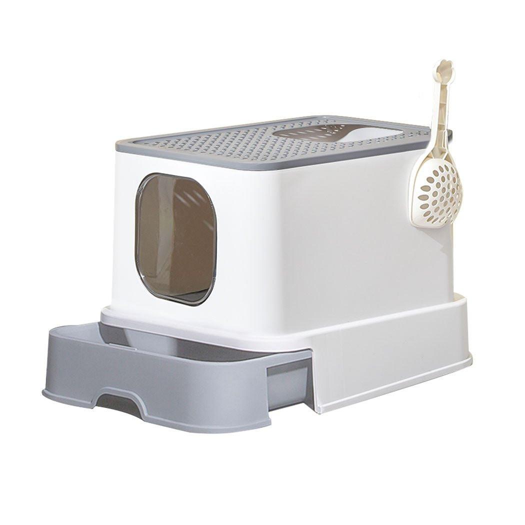 Fully Enclosed Cat Litter Box | House Of Pets Delight (HOPD)