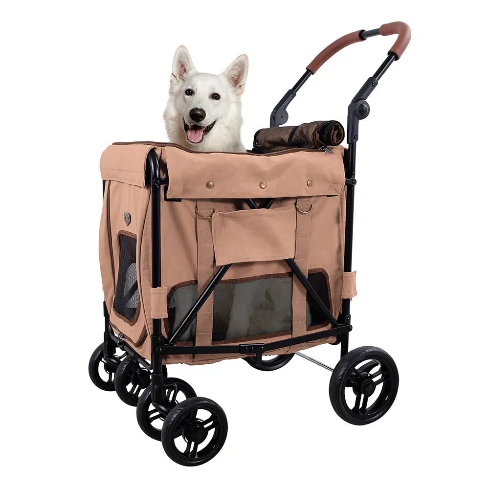 Ibiyaya Gentle Giant Dual Entry Pet Wagon for Dogs up to 25kg - Peach ...