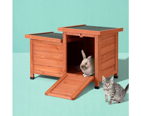 Pet Rabbit Hutch Outdoor Wooden House Shelter Condo | House Of Pets ...