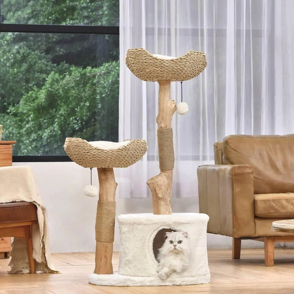 Selected Real Wood Cat Tree - Large | House Of Pets Delight (HOPD)