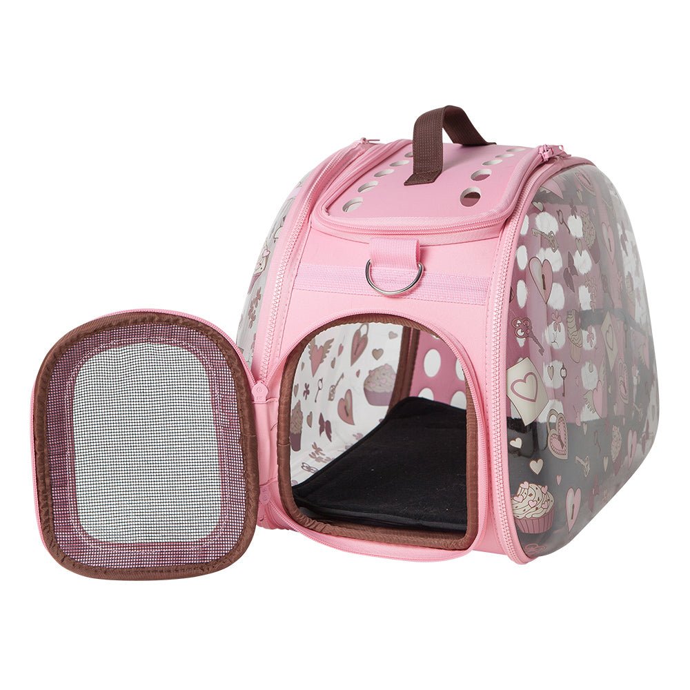 Valentine Transparent Hardcase Carrier | House Of Pets Delight (HOPD)